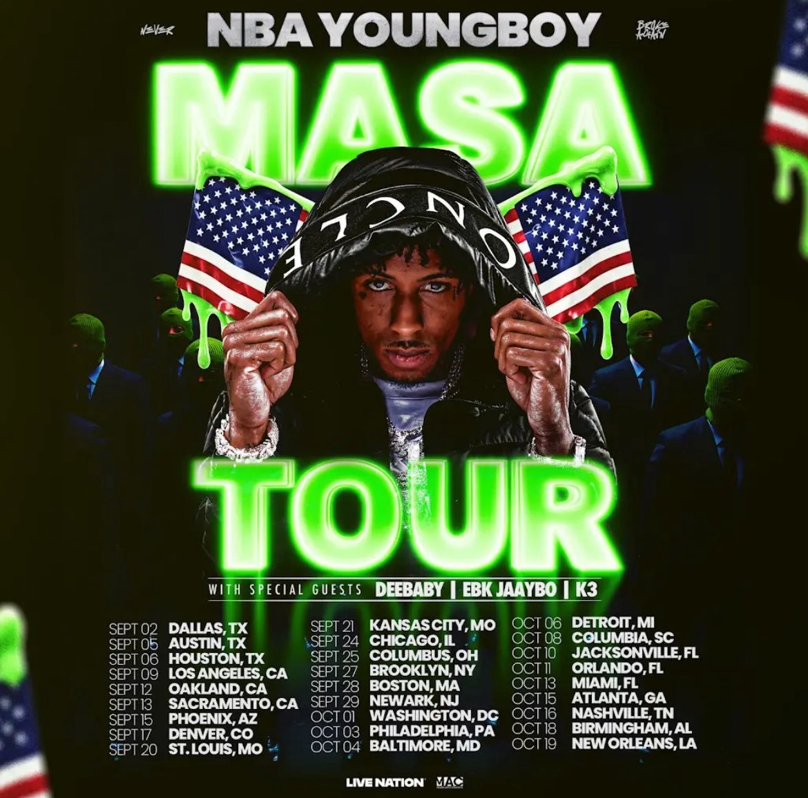 Kali Uchis, NBA YoungBoy, and Alex G Announce Major U.S. Tours: 'The ...