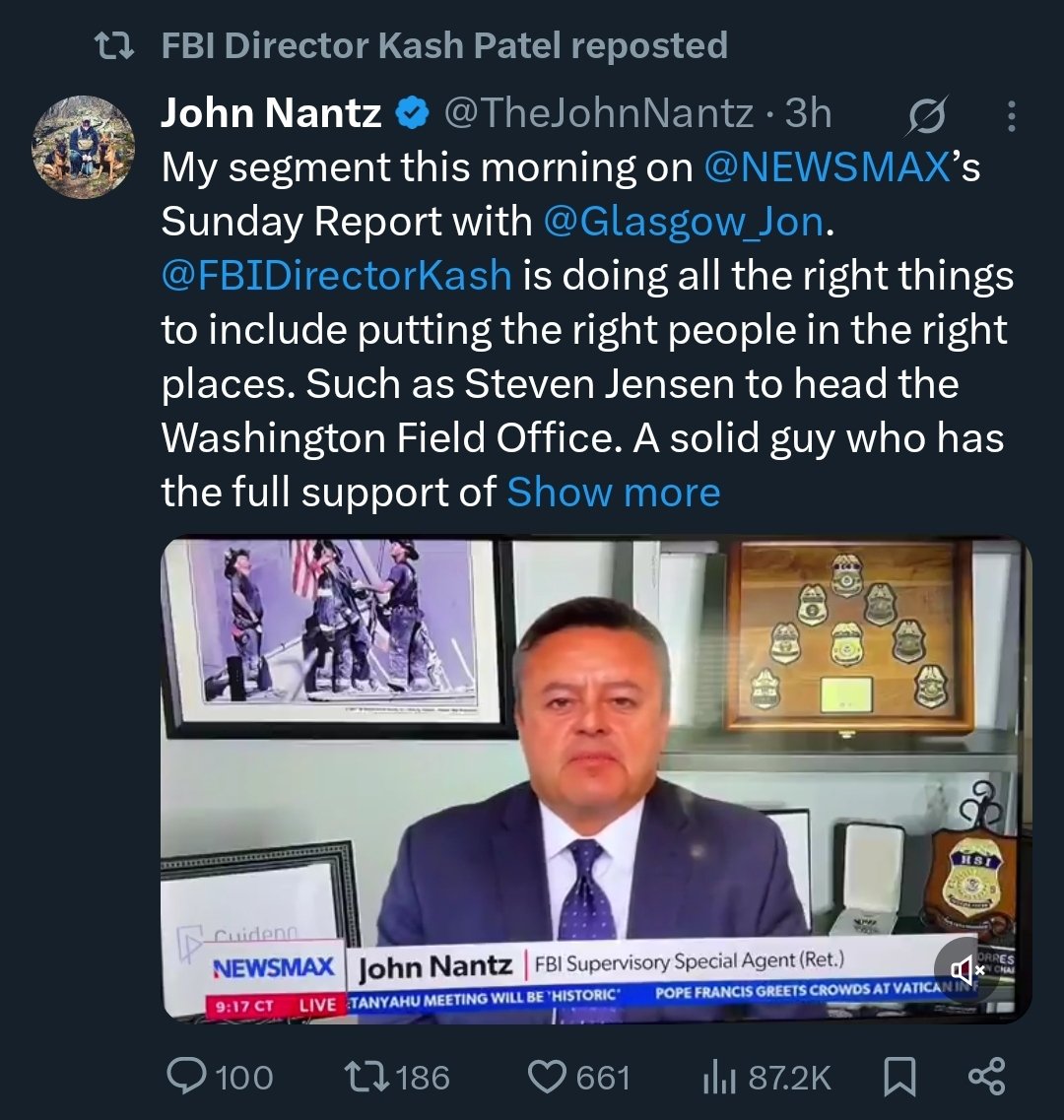 Kash Patel Confirms Steven Jensen, Former Domestic Terrorism Chief, as ...