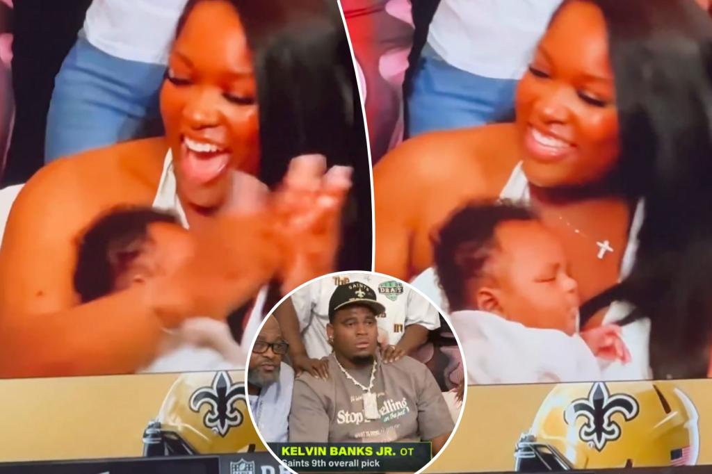 Kelvin Banks Jr.'s Son Khalil Goes Viral After Saints Select Tackle ...