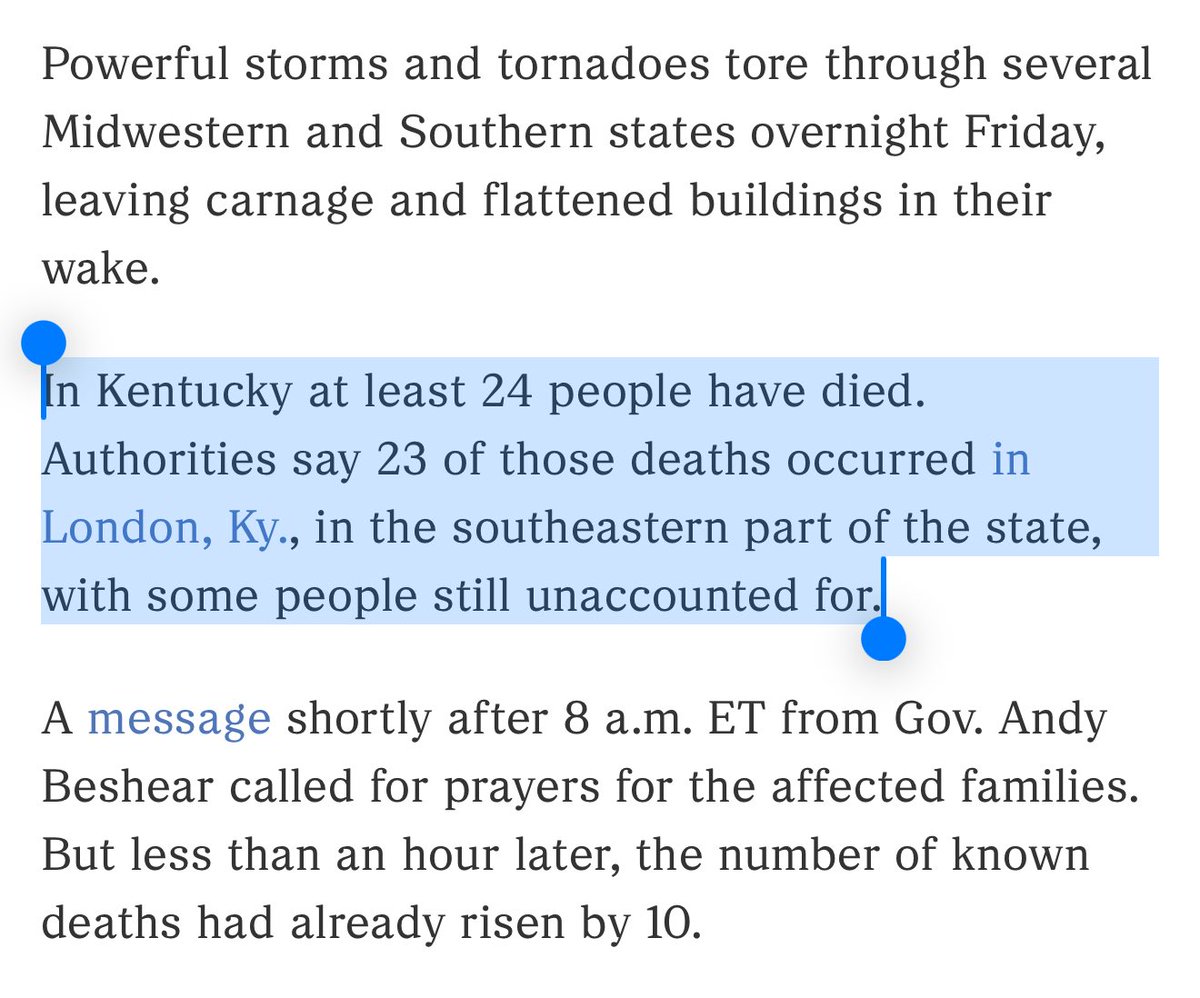 Kentucky Tornado Outbreak Kills at Least 31, 23 in London with EF4 ...