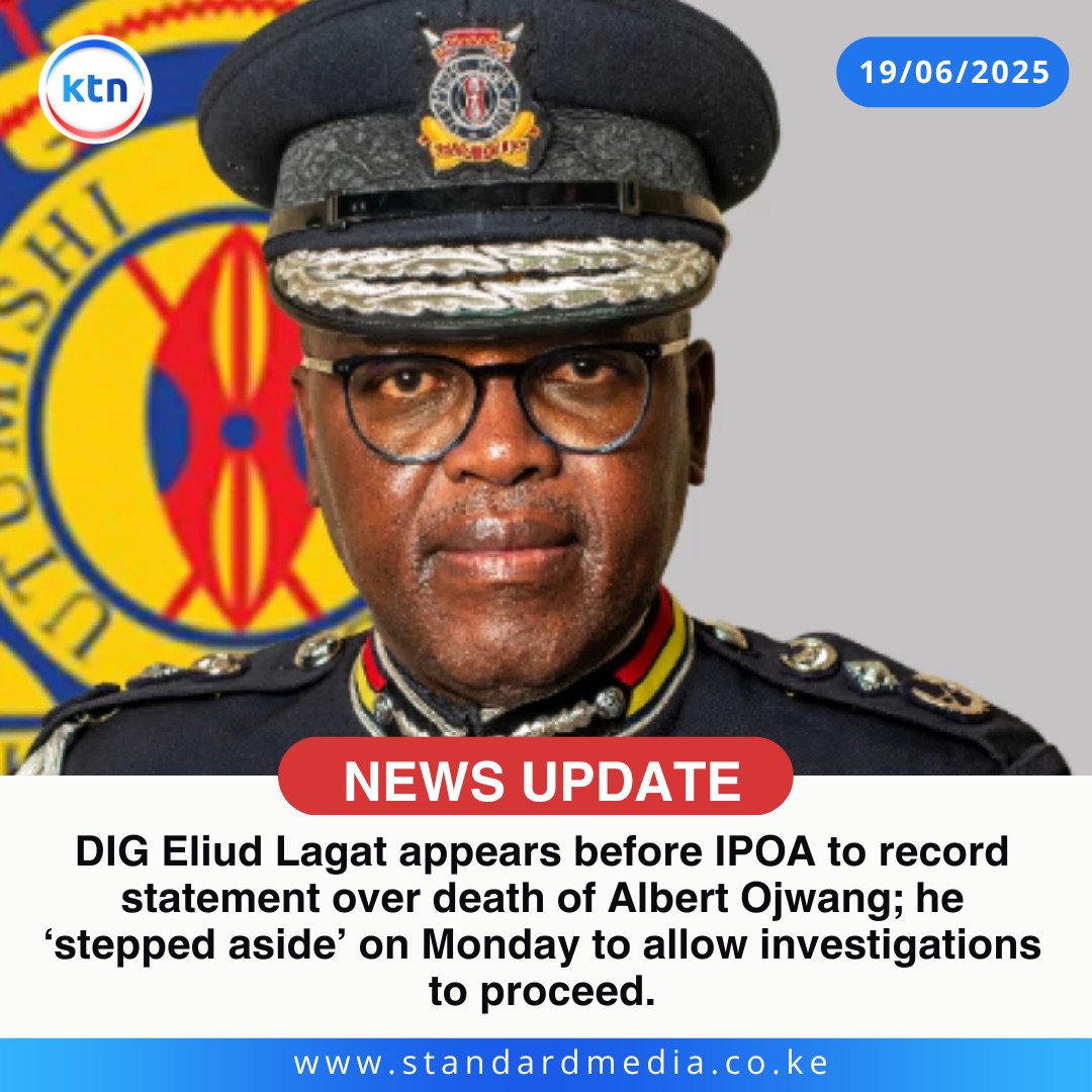 Kenya Police Deputy Inspector General Eliud Lagat Steps Aside Amid ...
