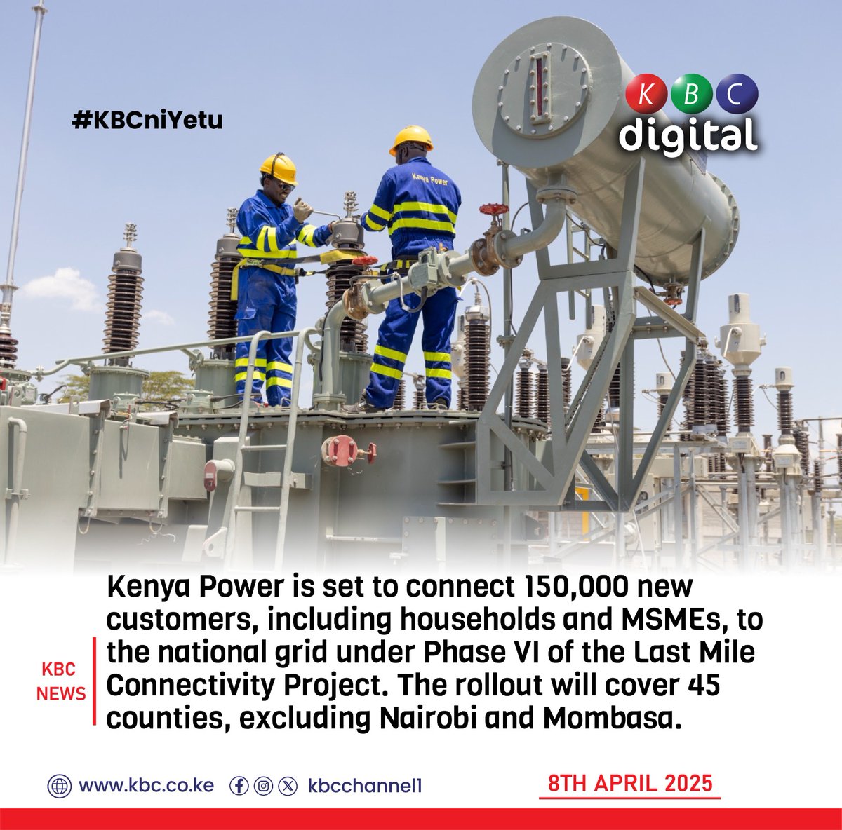 Kenya Power to Connect 150,000 New Customers to National Grid in Phase ...
