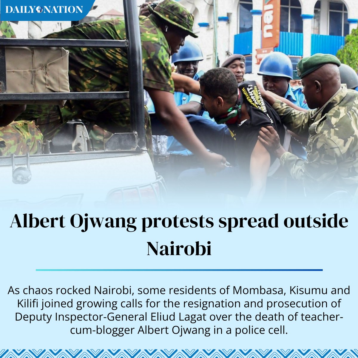 Kenya Protests Over Blogger Albert Ojwang’s Death in Custody; Police ...