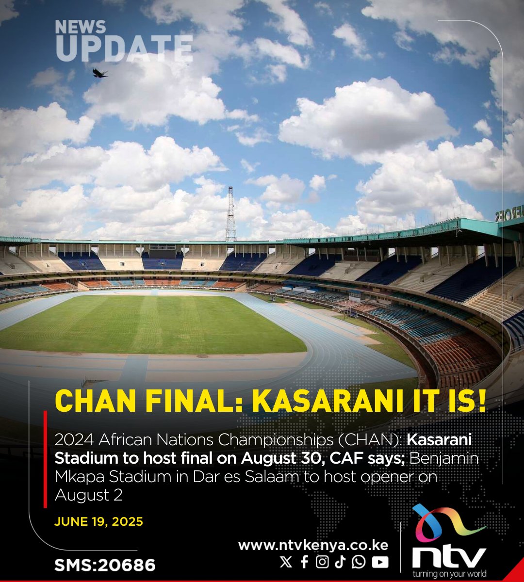 Kenya, Tanzania, Uganda to Co-Host 2024 CHAN Starting August 2 with ...