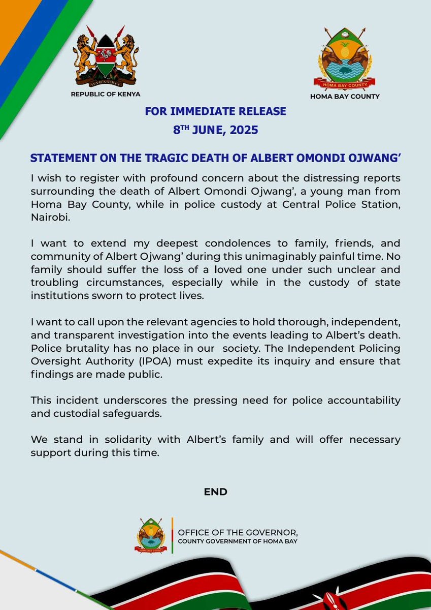 Kenyan Influencer Albert Ojwang Dies After Arrest Over X Post, IPOA ...