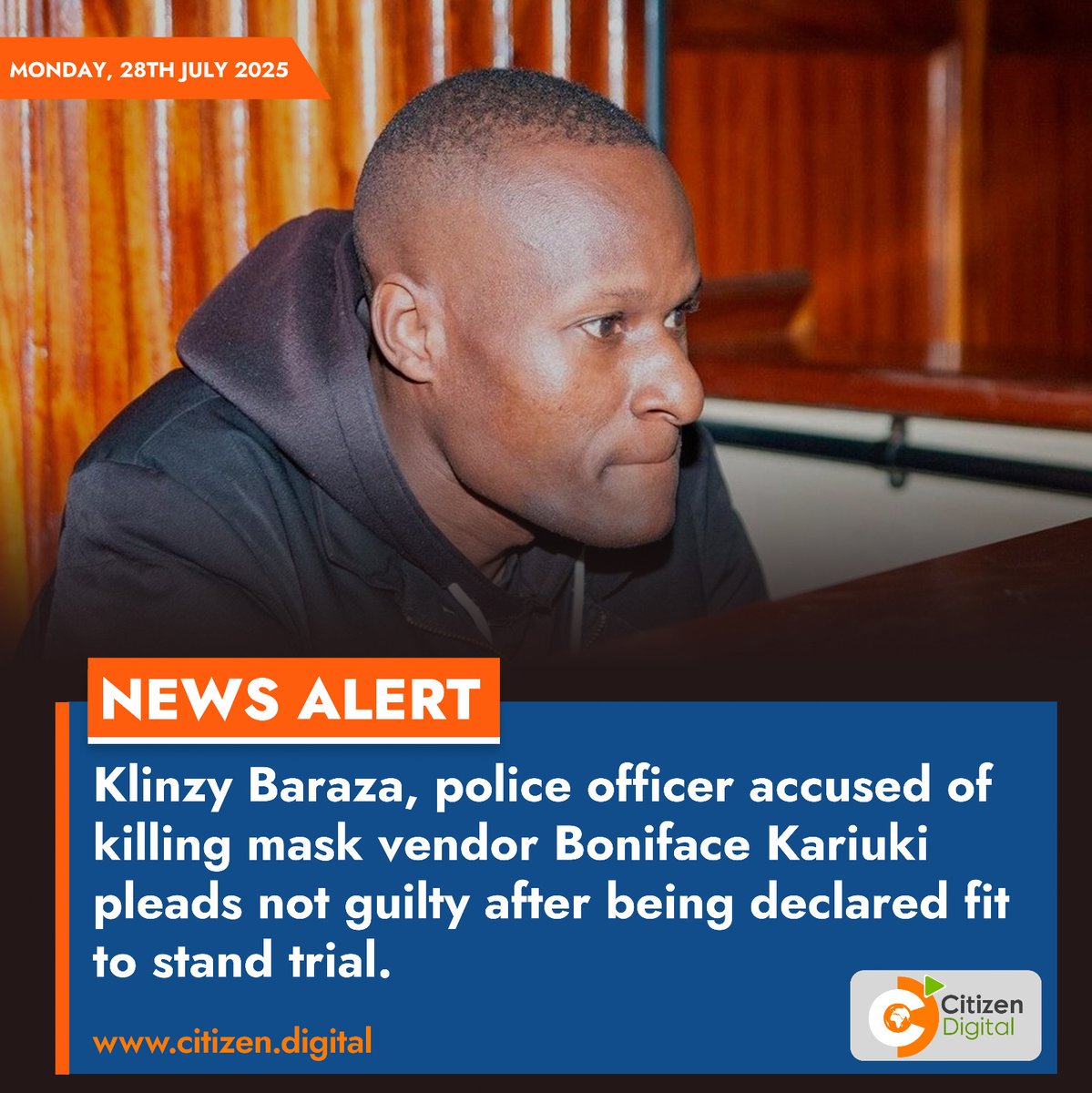 Kenyan Police Officer Klinzy Barasa Charged With Murder of Mask Vendor Boniface Kariuki After ...