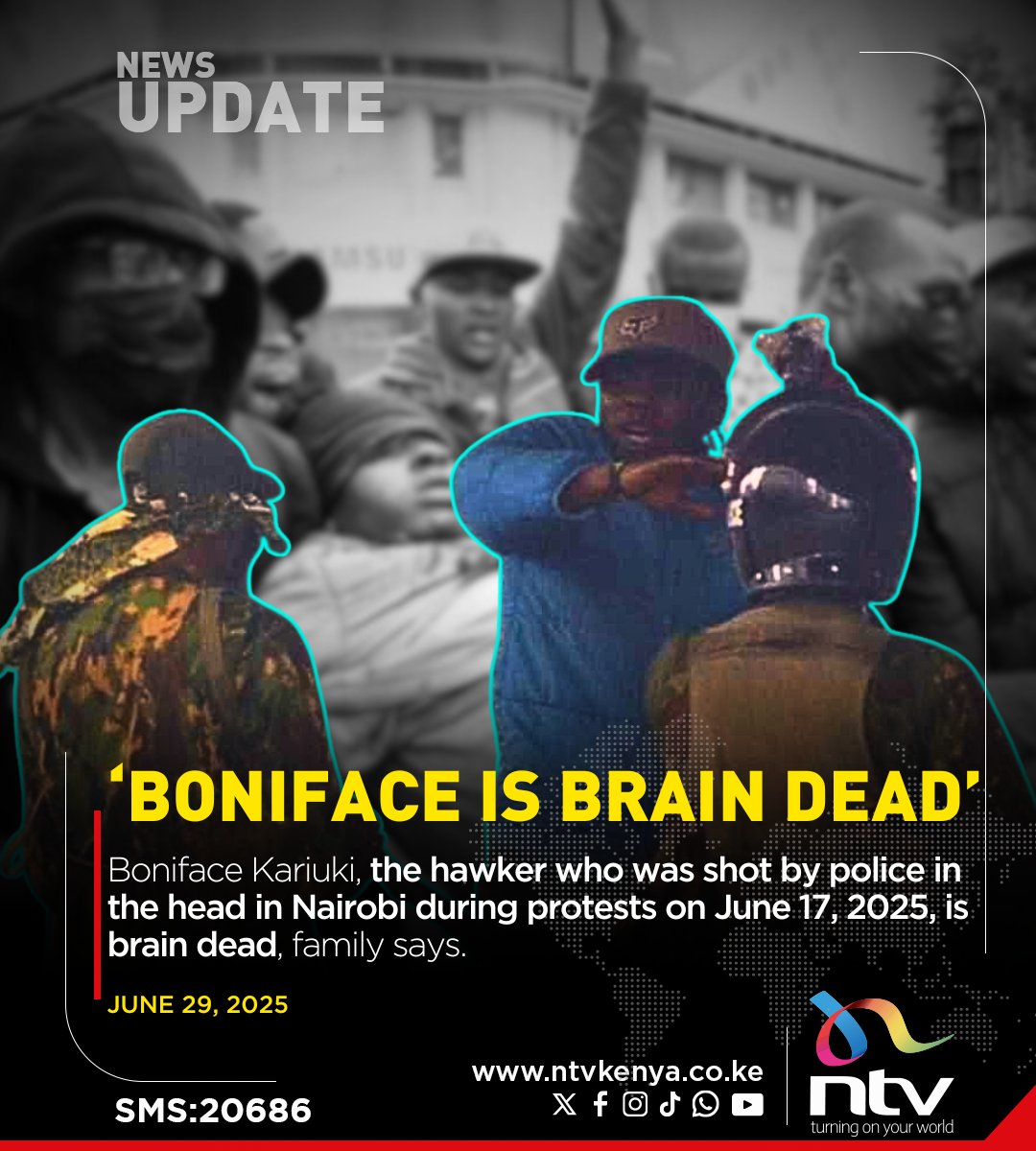 Kenyan Police Shoot Protester Boniface Kariuki, Declared Brain Dead and ...