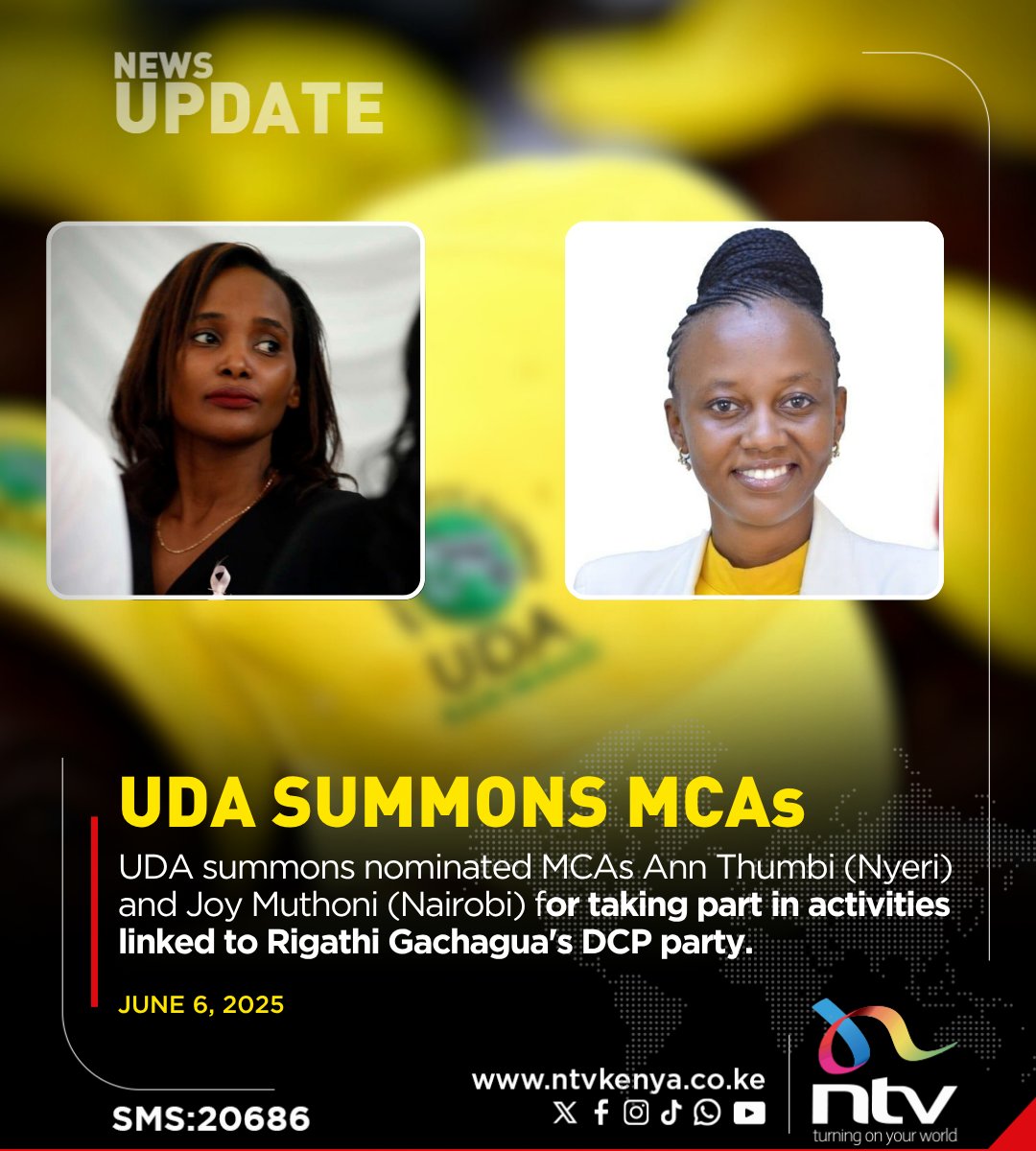 Kenya’s UDA Summons MCAs Joyce Mwangi and Ann Thumbi Over Links to ...