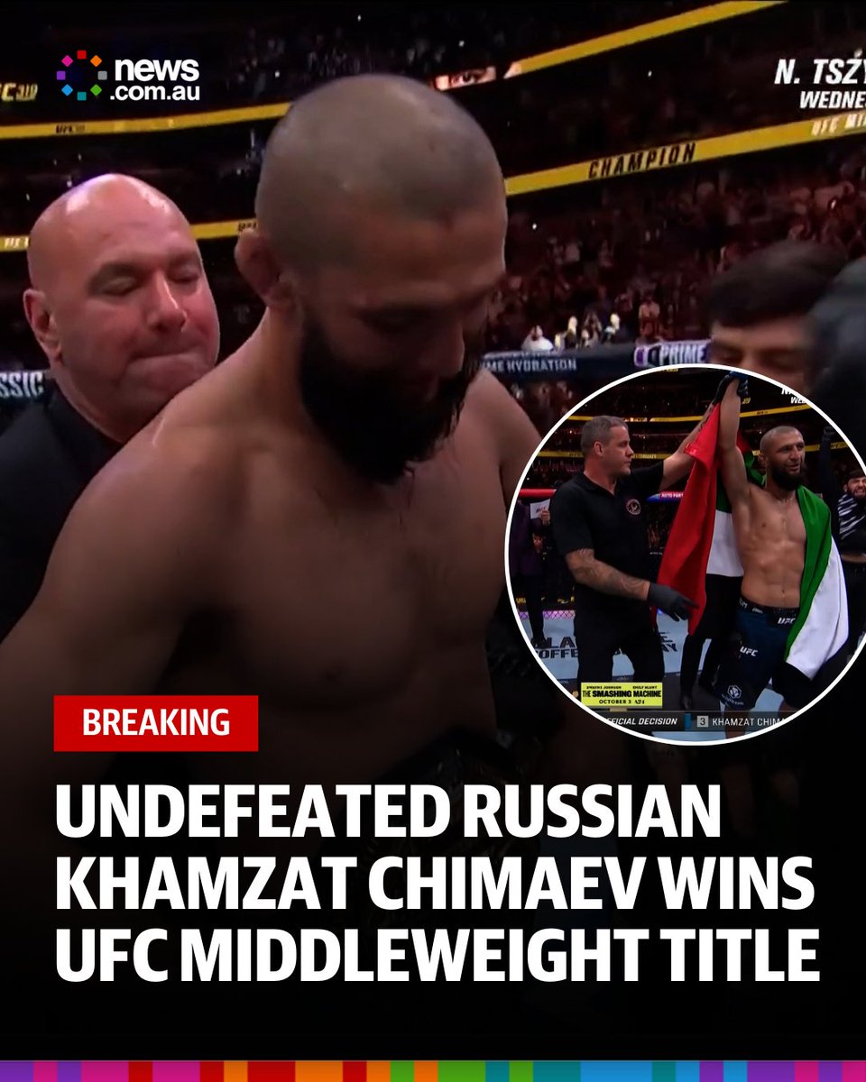 Khamzat Chimaev Wins UFC 319 Middleweight Title by Unanimous Decision ...
