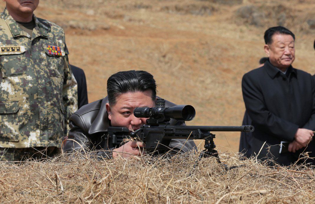 Kim Jong Un Tests New Sniper Rifle at Korean People's Army Special ...