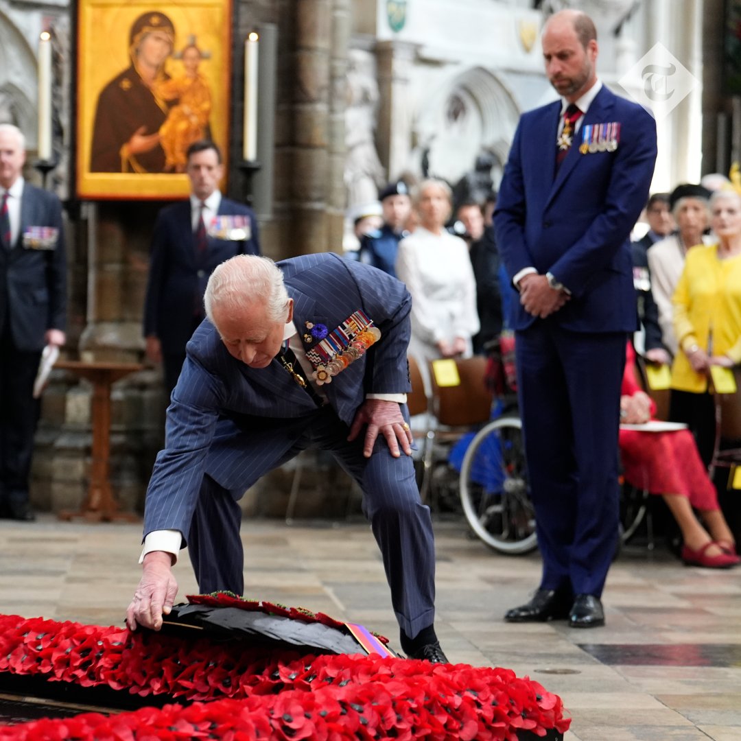 King Charles, Queen Camilla, and Royals Lead VE Day Service with Tribute to Princess Diana at ...