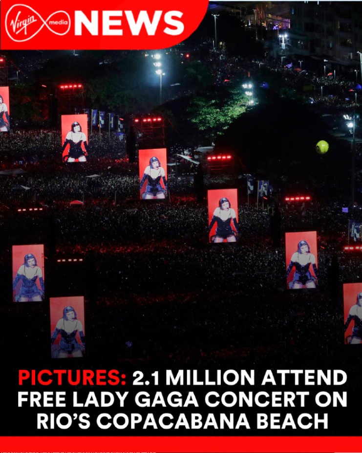 Lady Gaga Draws Record 2.1 Million to Free Copacabana Concert, Boosting ...