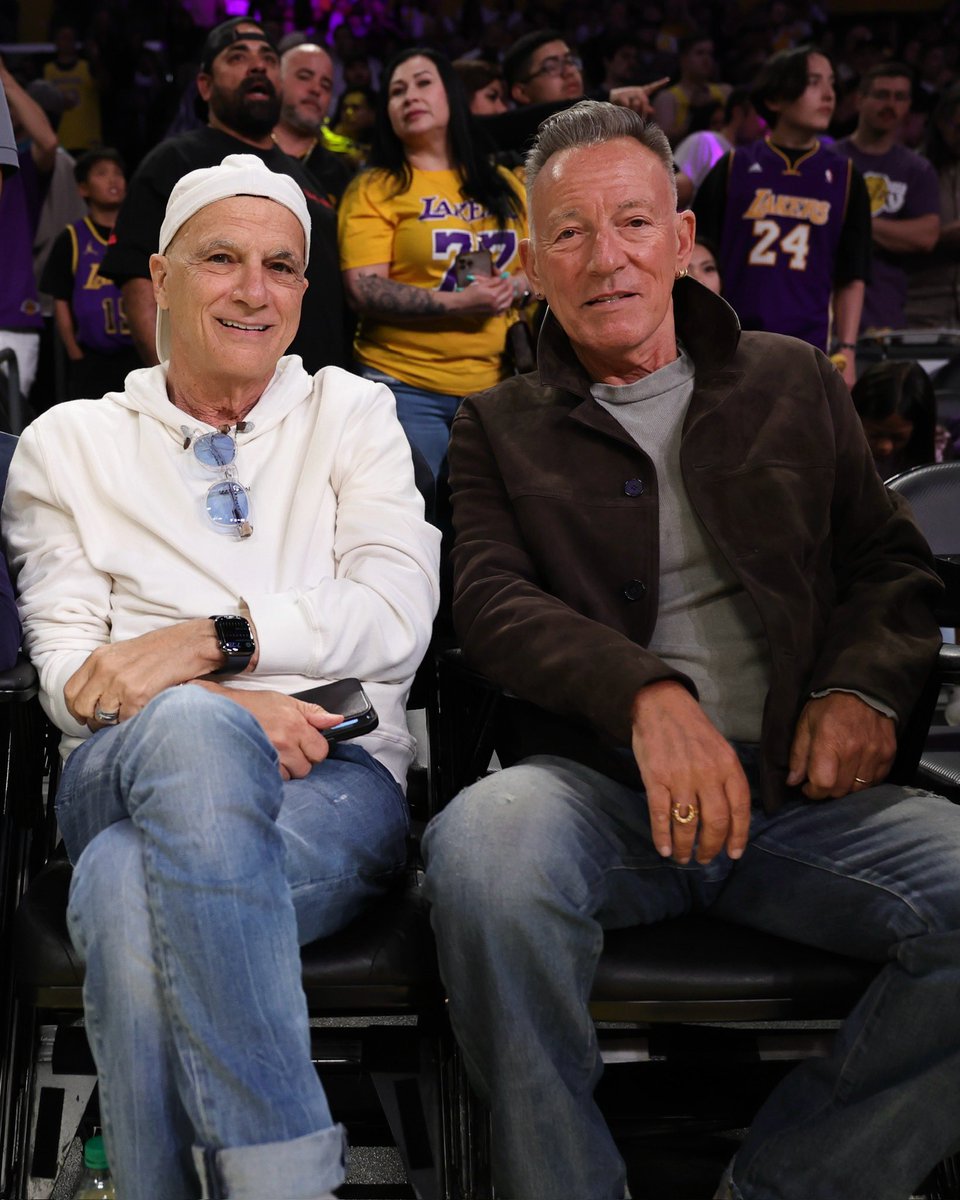 Lakers Game Features Celebrities Bruce Springsteen, John Legend, and ...