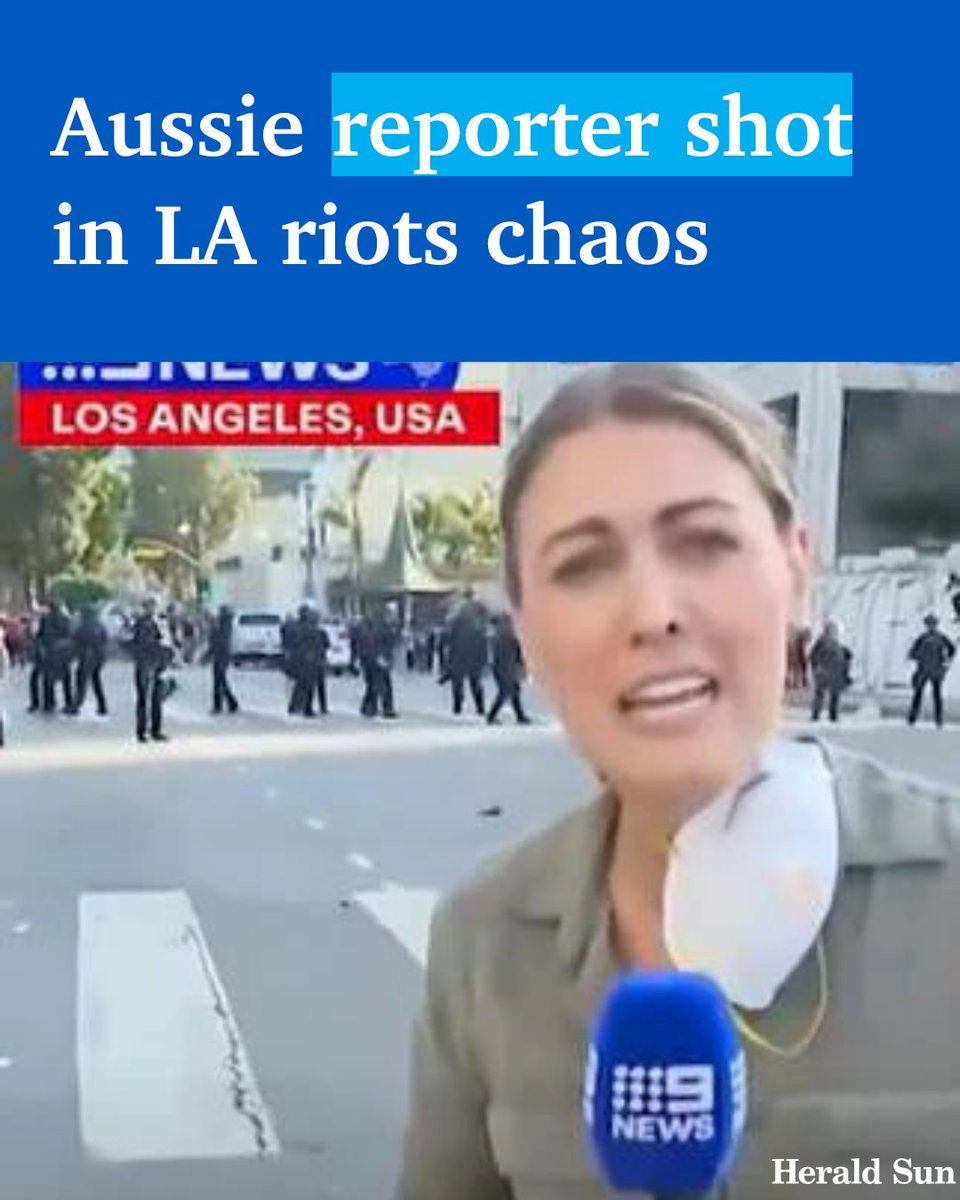 LAPD Rubber Bullet Strikes Australian Reporter During Los Angeles ...