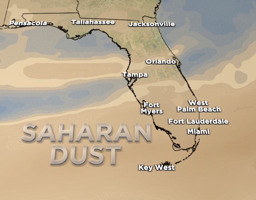 Largest Saharan Dust Plume in 2025 Reaches Florida After 5,000-Mile ...
