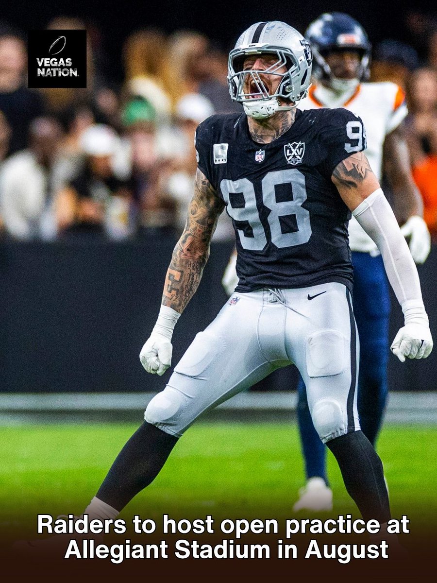 Las Vegas Raiders to Host Open Practice at Allegiant Stadium on August ...