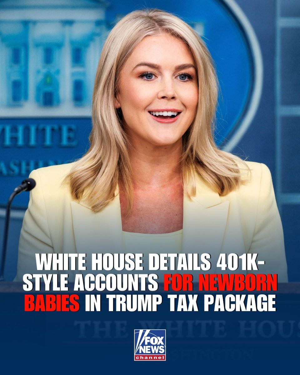 Leavitt Unveils MAGA Baby Savings Accounts With $1,000 Federal ...