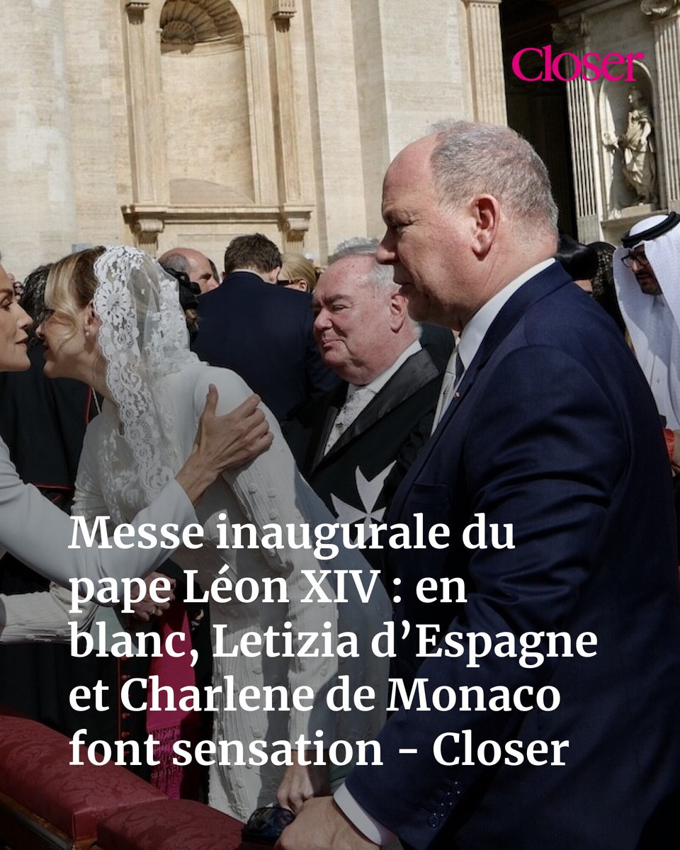 Letizia, Charlene, Mathilde Wear White at Pope Leo XIV's Inaugural Mass in Vatican City ...