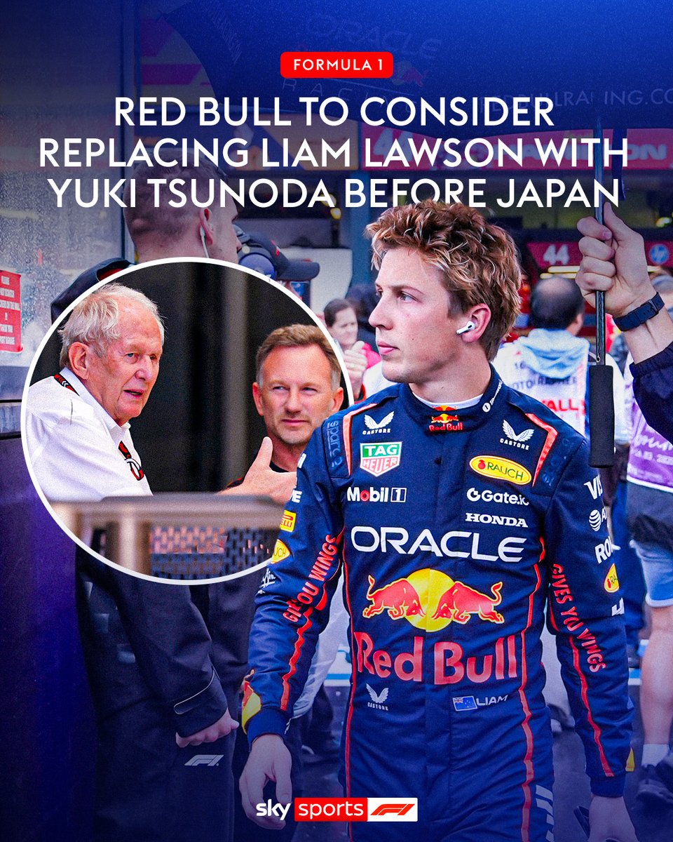 Liam Lawson Faces Replacement at Red Bull After No Points Start; Yuki ...