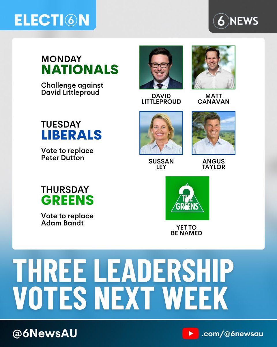 Liberal and Nationals Leadership Votes Set: Taylor, Ley, Price ...