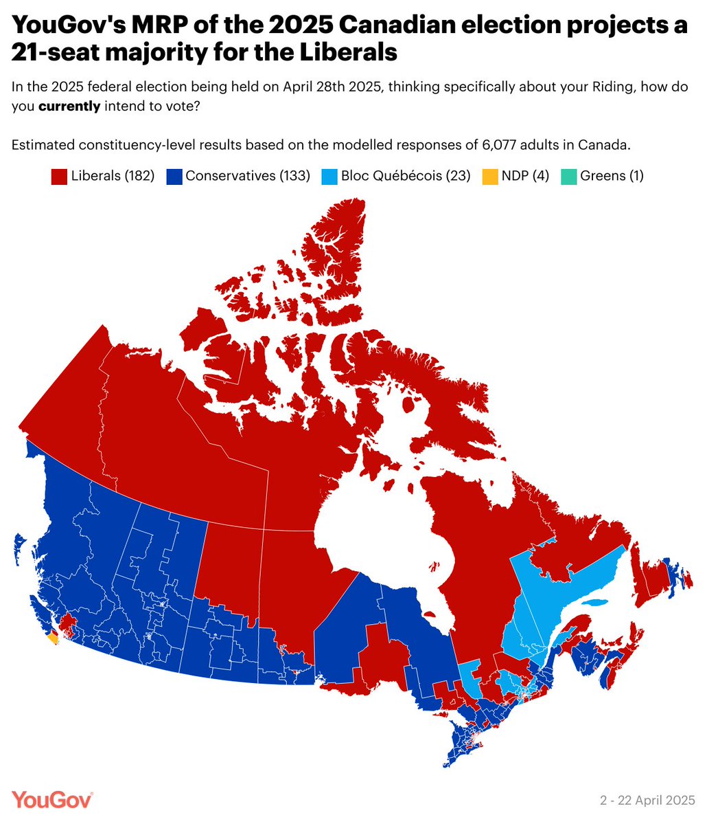 Liberals Lead 2025 Canadian Election Polls With Projected Majority Amid ...