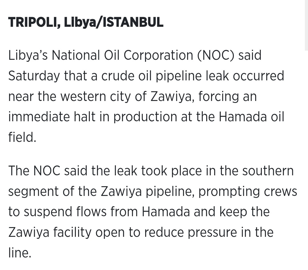Libya’s NOC Halts Production at Hamada Oil Field After Crude Oil ...