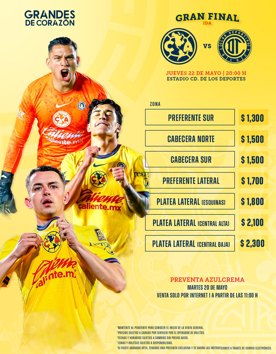 Liga MX Clausura 2025 Final Between Club América and Toluca Features ...