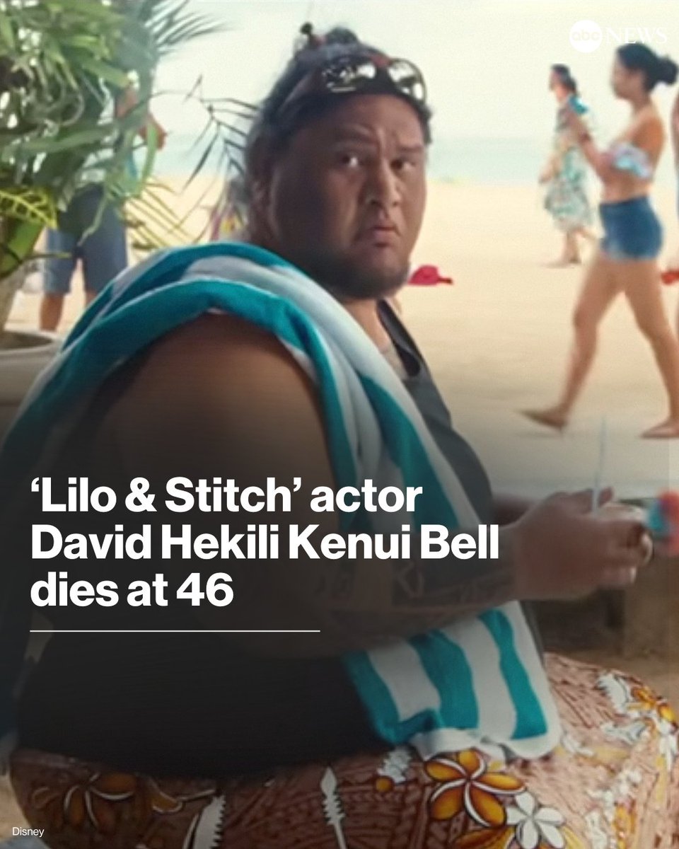 'Lilo & Stitch' Actor David Hekili Kenui Bell Dies at 46; No Foul Play ...