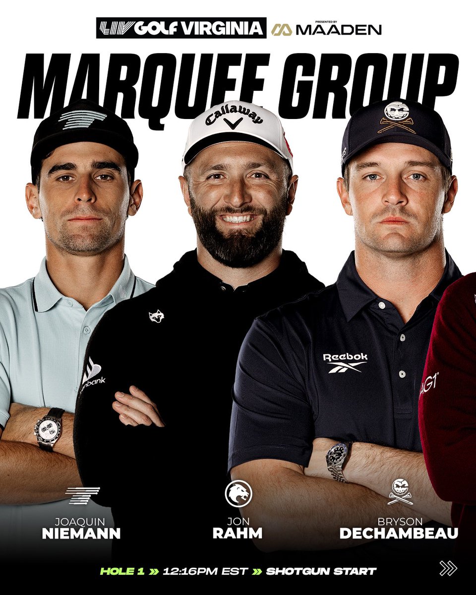 LIV Golf Virginia Presented by MaadenKSA Begins at Robert Trent Jones ...