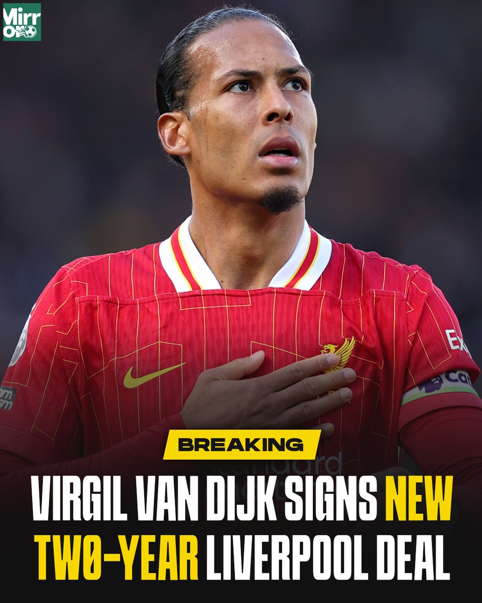 Liverpool Captain Virgil van Dijk Signs Two-Year Contract Extension ...