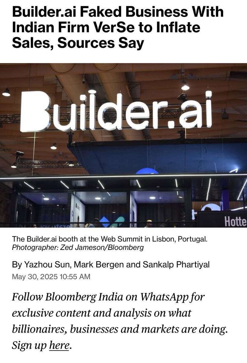 London AI Startup Builder.ai, Valued at $1.5 Billion, Faces Bankruptcy ...