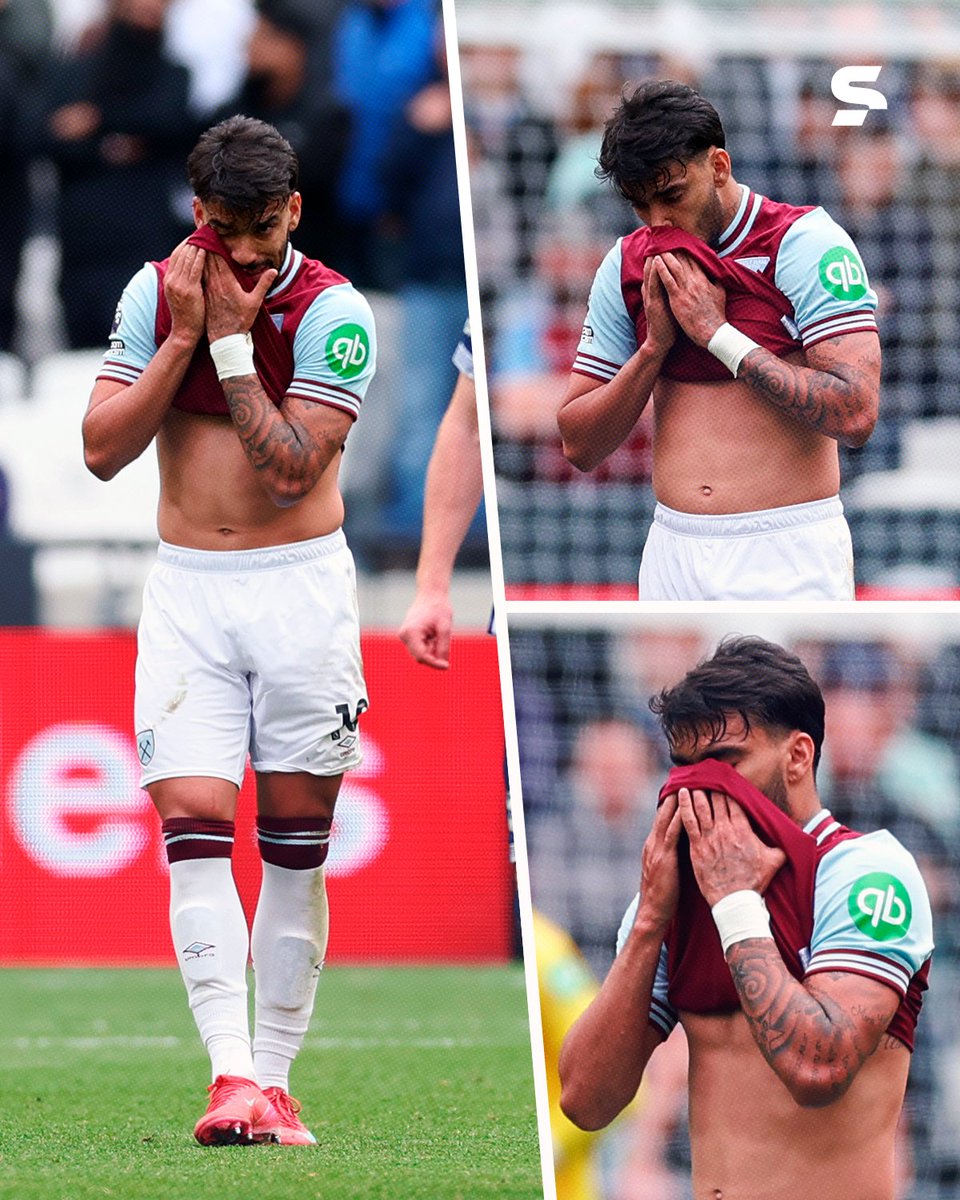 Lucas Paquetá's Tears After Yellow Card in West Ham's 1-1 Draw with ...