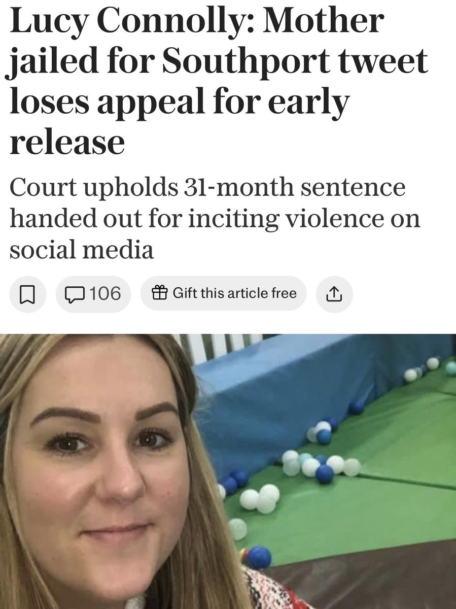 Lucy Connolly, Wife of Ex-Tory Councillor, Loses Appeal Over 31-Month ...