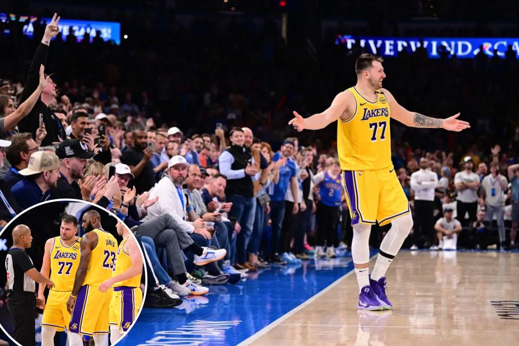 Luka Doncic Ejected, Lakers Lose 136-120 to Thunder Led by Shai Gilgeous-Alexander's 42 Points ...