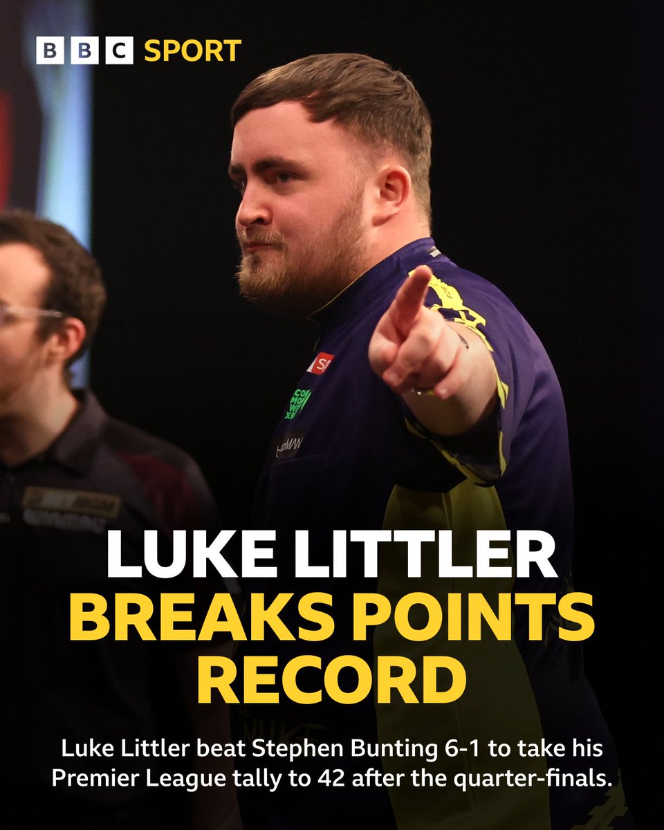 Luke Littler Sets New Premier League Darts Points Record, Wins Over Stephen Bunting, Earns Three ...