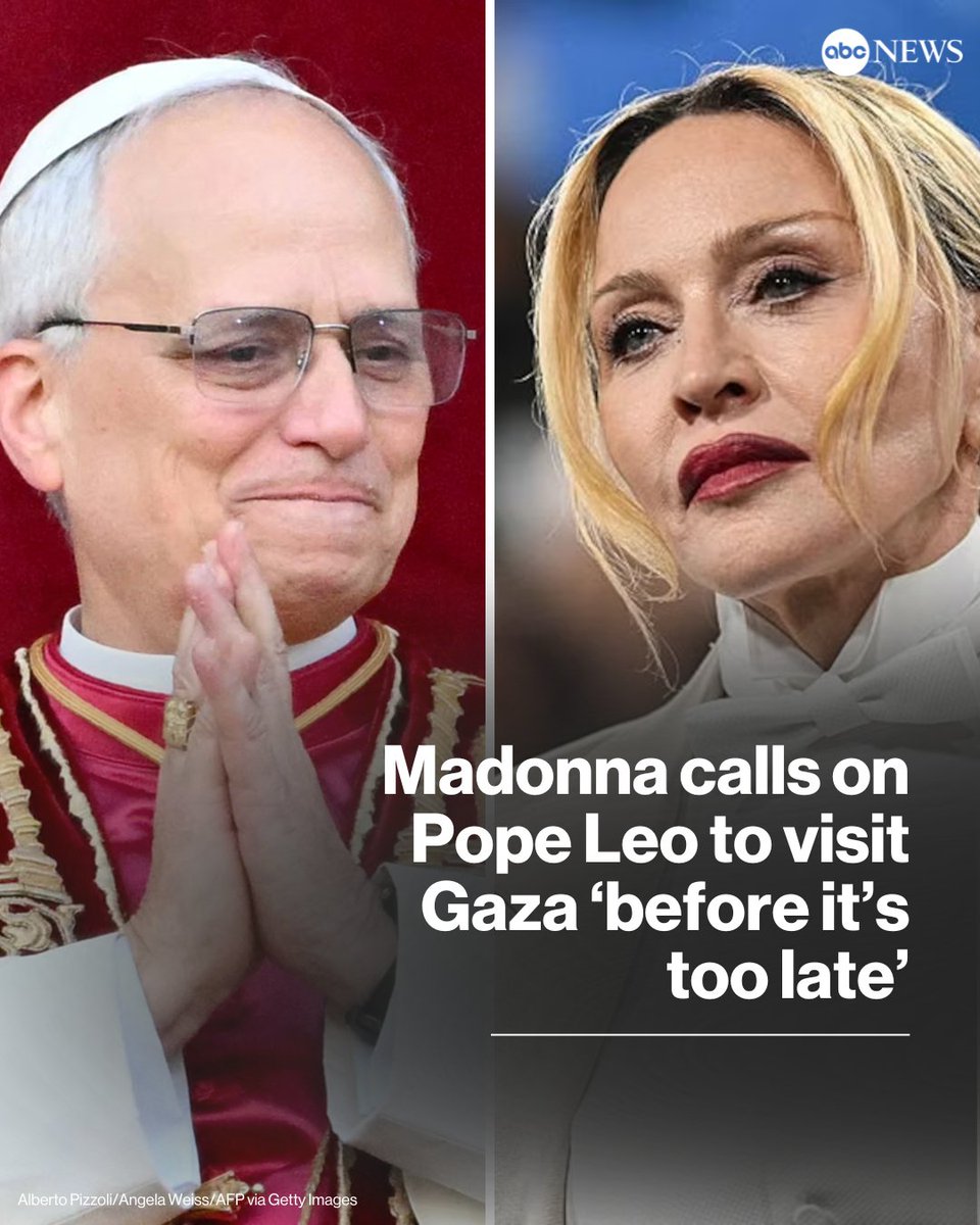Madonna Urges Pope Leo XIV to Visit Gaza Amid Child Famine | DeepNewz ...