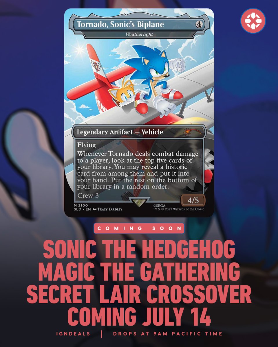 Magic: The Gathering Reveals Sonic the Hedgehog Secret Lair Collaboration With Three Drops ...