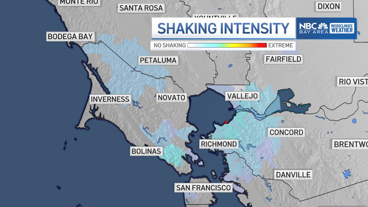 Magnitude 3.4 Earthquake Hits 1.1 Miles NW of Pinole on June 8, Felt ...