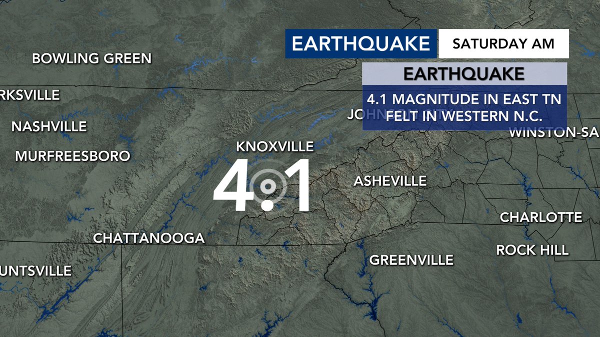 Magnitude 4.1 Quake Near Greenback, Tennessee, Felt in Atlanta and ...