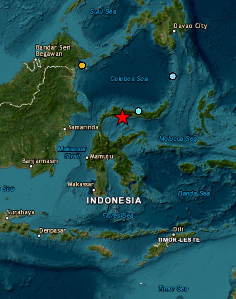 Magnitude 6.0 Earthquake Hits 165 km West of Gorontalo in Indonesia's ...