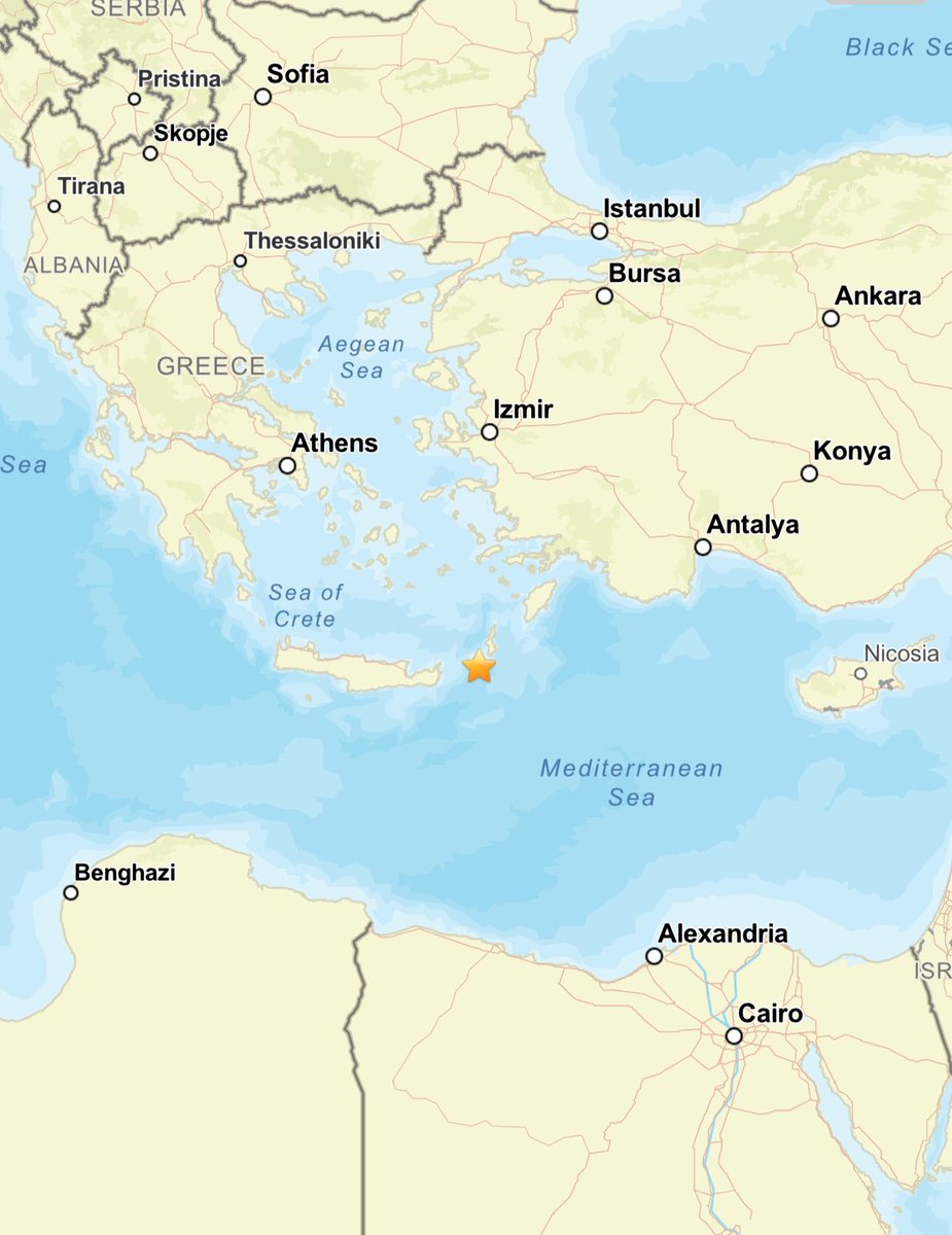 Magnitude 6.3 Quake Off Crete Triggers Tsunami Alert, Felt Across ...