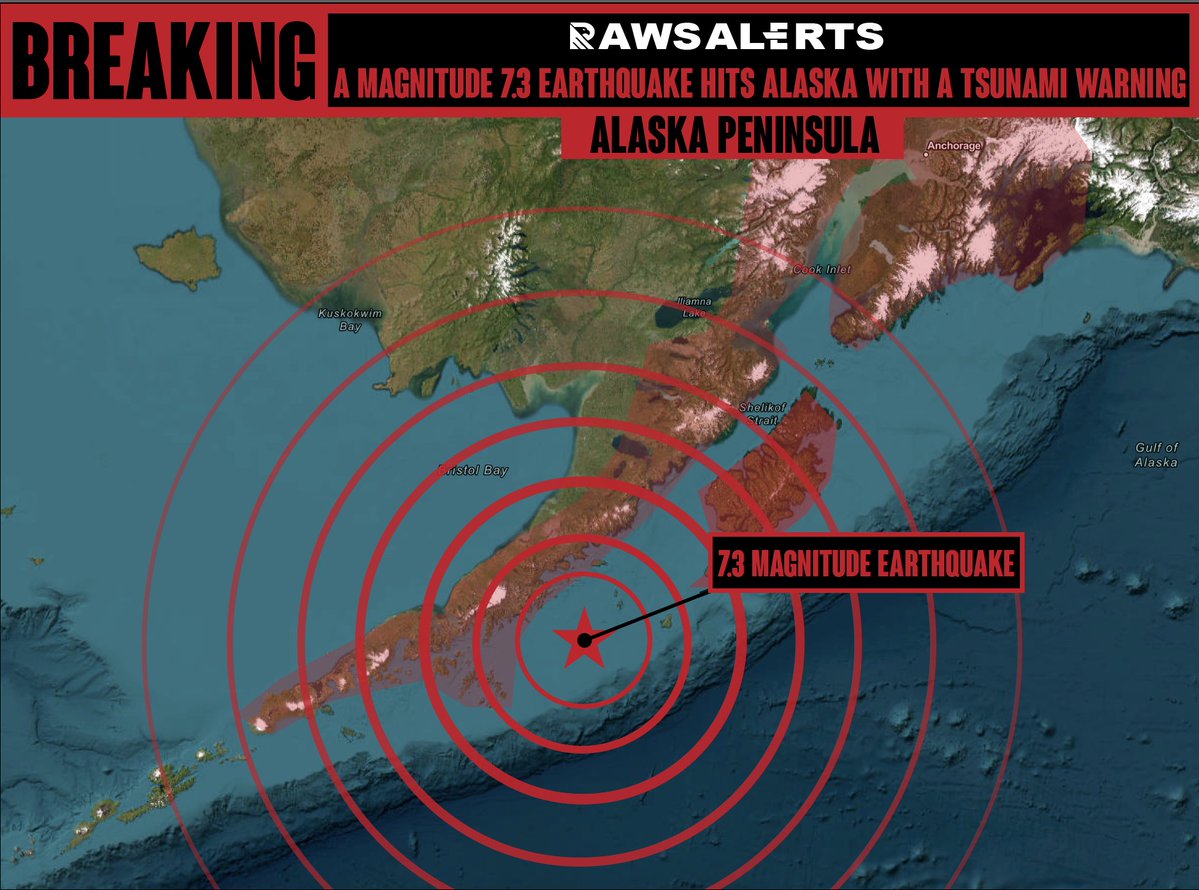 Magnitude 7.3 Quake Triggers Tsunami Warning for Alaska Peninsula ...