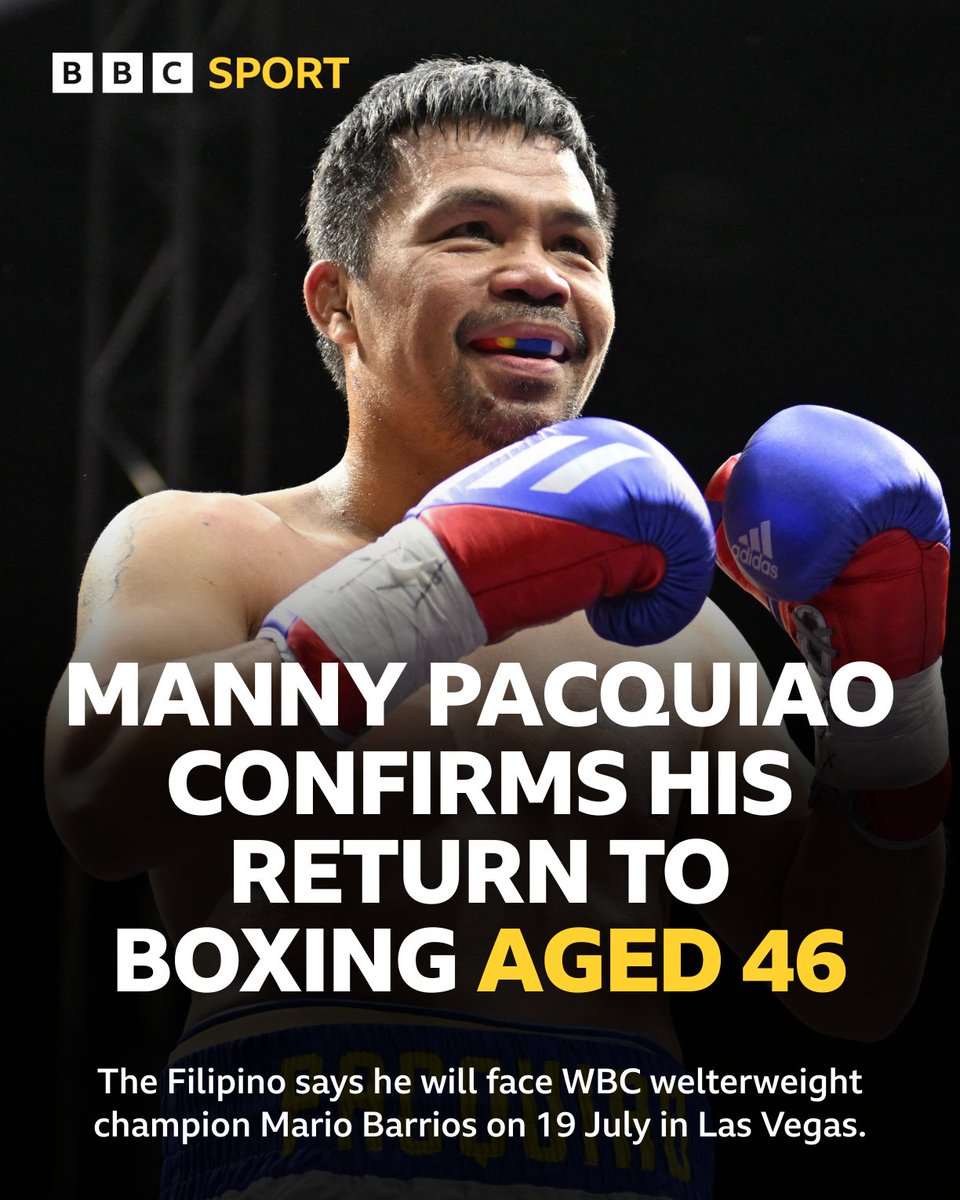 Manny Pacquiao, 46, Challenges Mario Barrios for WBC Welterweight Title on July 19 at MGM Grand ...