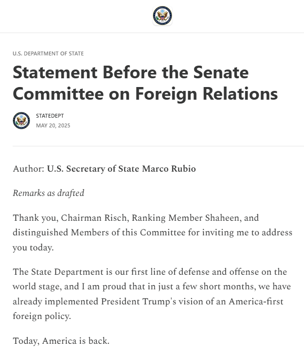 Marco Rubio Praised as Rising Star and Best Cabinet Pick, Excels as Secretary of State in Trump ...