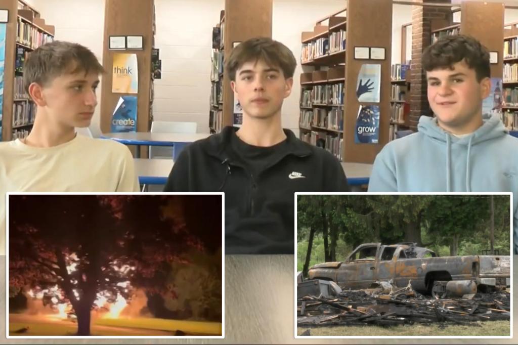 Marcy Teens Rescue Father and Two Daughters from Garage Fire with ...