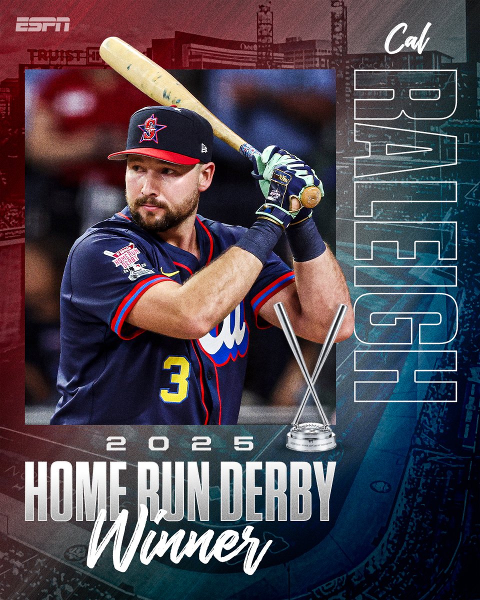 Mariners’ Cal Raleigh Wins Home Run Derby, First Catcher to Claim Title ...