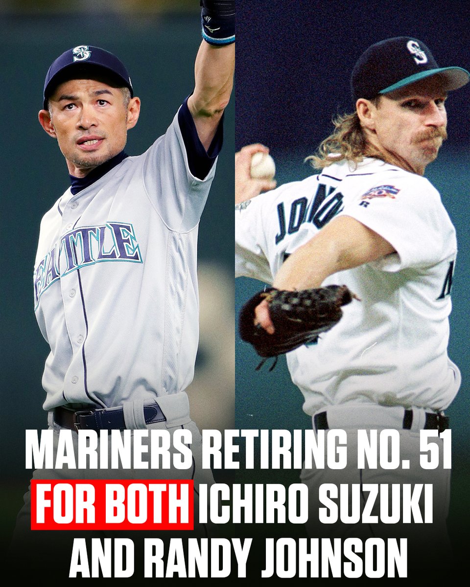 Mariners to Retire Randy Johnson's No. 51 in 2026, Joining Ichiro and Three Others | DeepNewz MLB