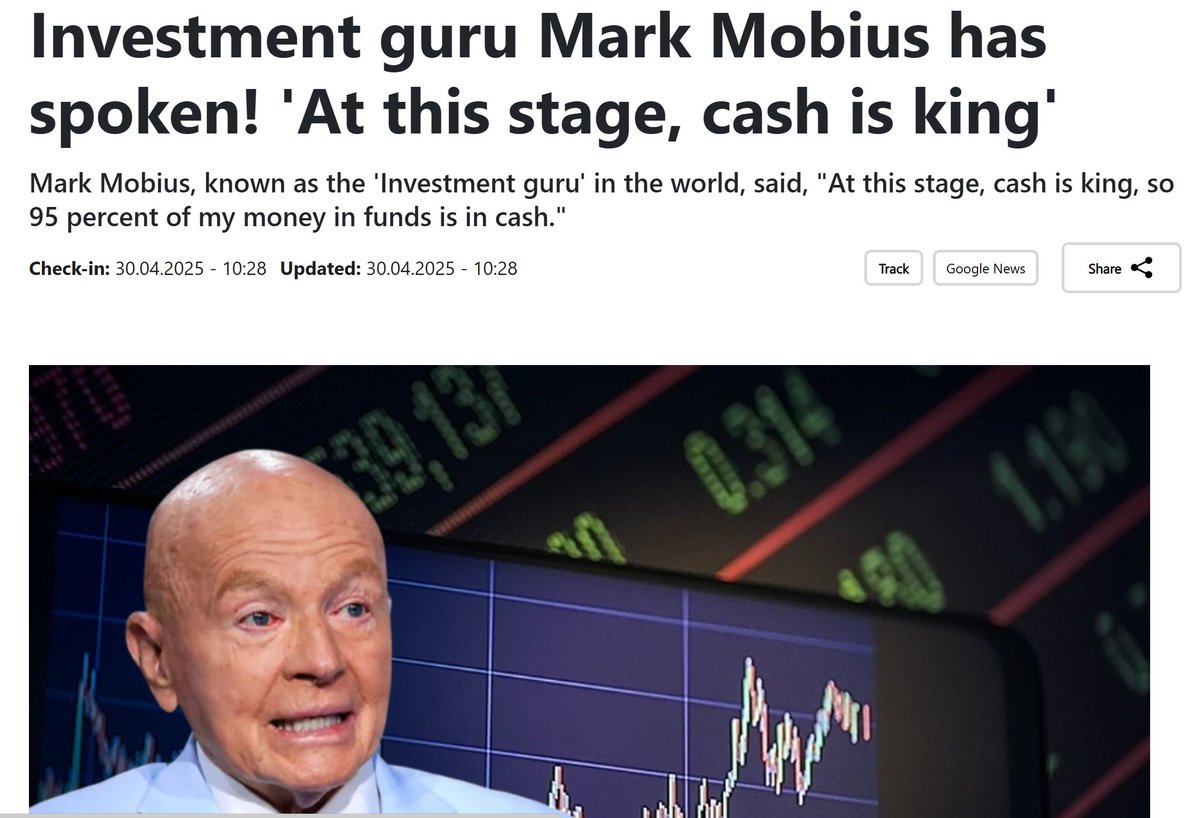 Mark Mobius, Mobius Capital Partners, Holds 95% Cash on $300 Million ...