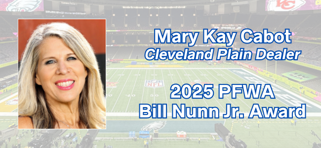Mary Kay Cabot, Browns Beat Writer, Becomes Second Woman to Win 2025 ...