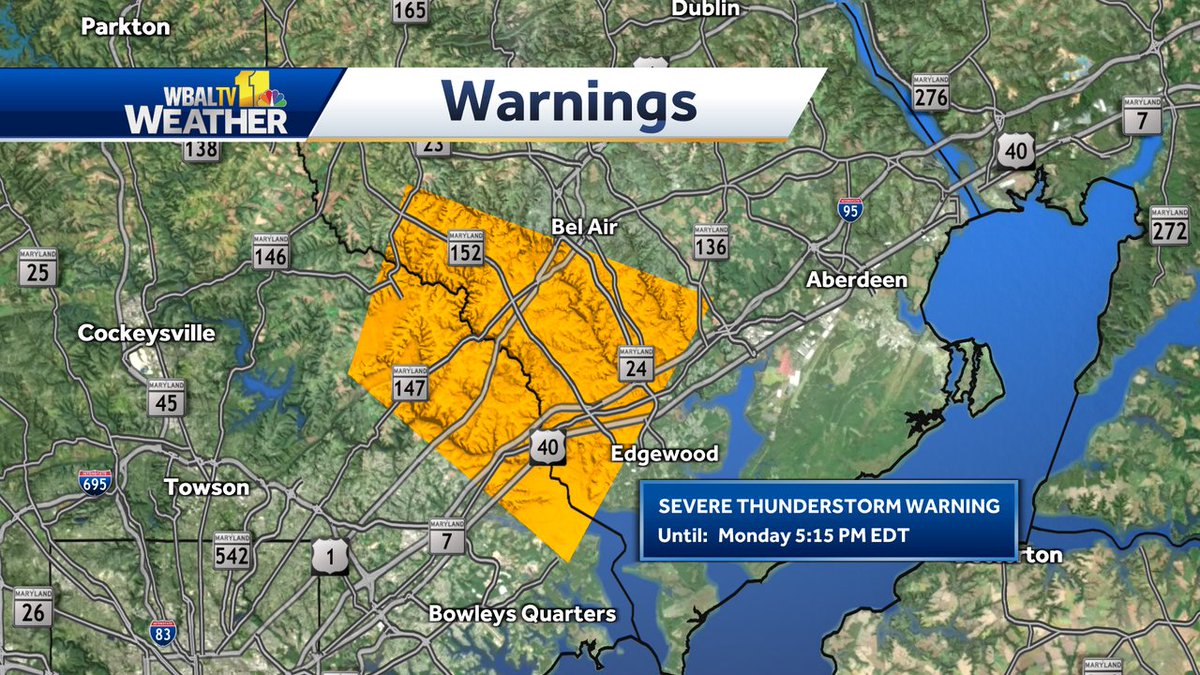 Maryland Issues June 2025 Severe Thunderstorm Warnings With Heavy Rain ...